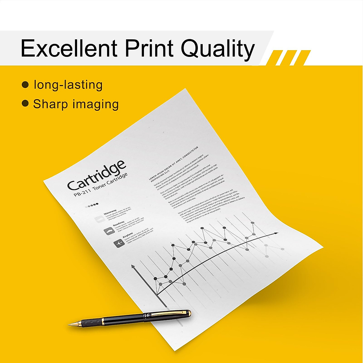 Pantum PB-211 Toner Cartridge Black 2 Pack Replacement P2500W, P2502W, M6550NW, M6600NW, M6552NW, M6602NW