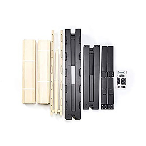 zizin Metal Full Bed Frame Wood Slats Platform Mattress Foundation Heavy Duty No Box Spring Needed 14 Inch Base with Storage (Wooden-Full)