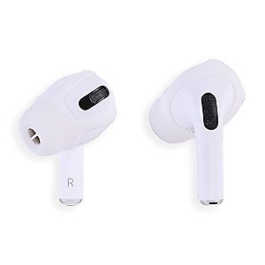 ACOUS Design Purest Pro Silicone Earbuds Covers Anti-Slip Sport Replacement Ear Tips Enhance Sound Quality Compatible with Apple AirPods 3, AirPods Pro 1 & 2 for Workouts (Pure White)