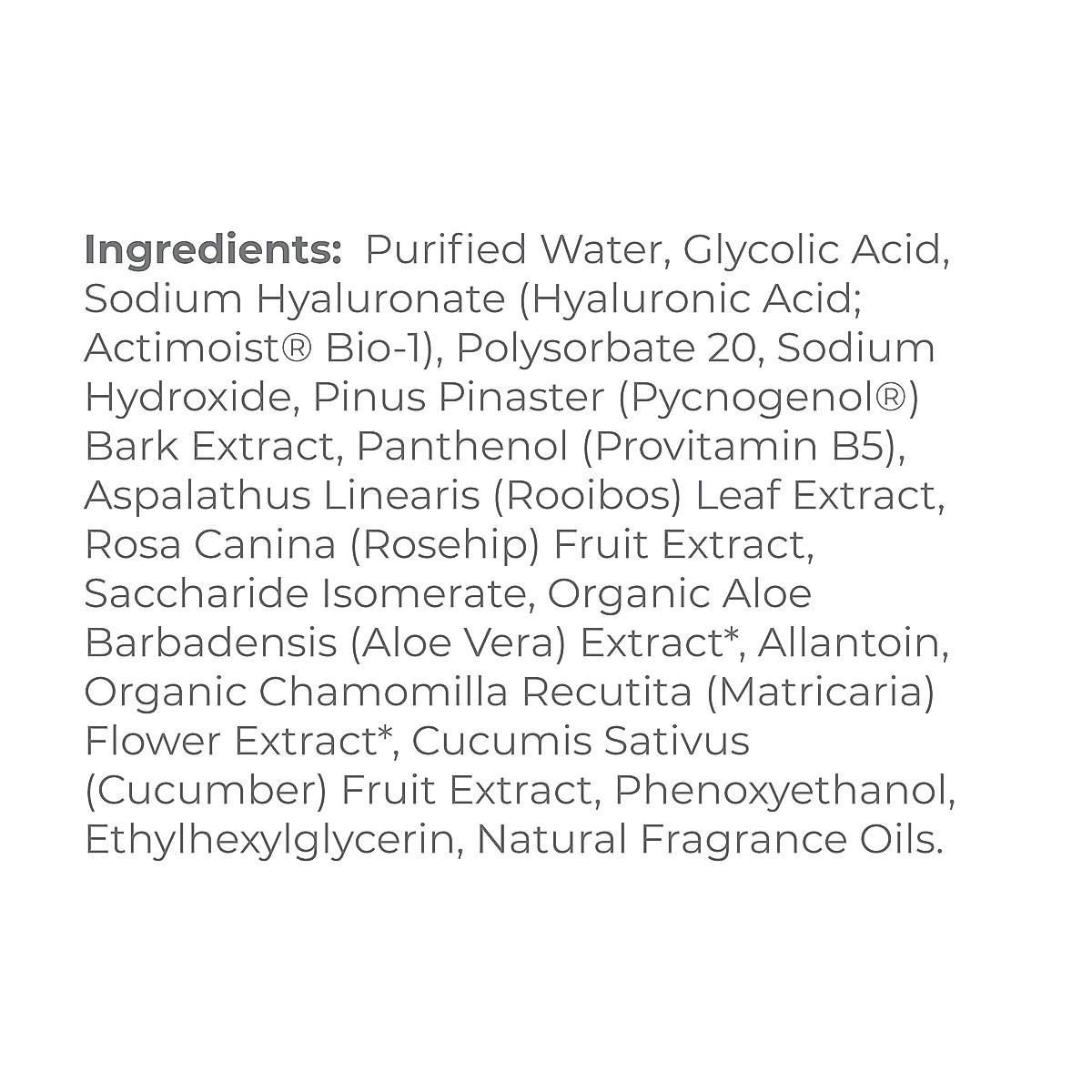 DERMA E Radiance Toner, Soothing Facial Toner with Glycolic Acid and Rooibos, 6 Oz, Daily Exfoliating Toner for Youthful & Radiant Glow, Nourishing & Hydrating Toner for Men and Women