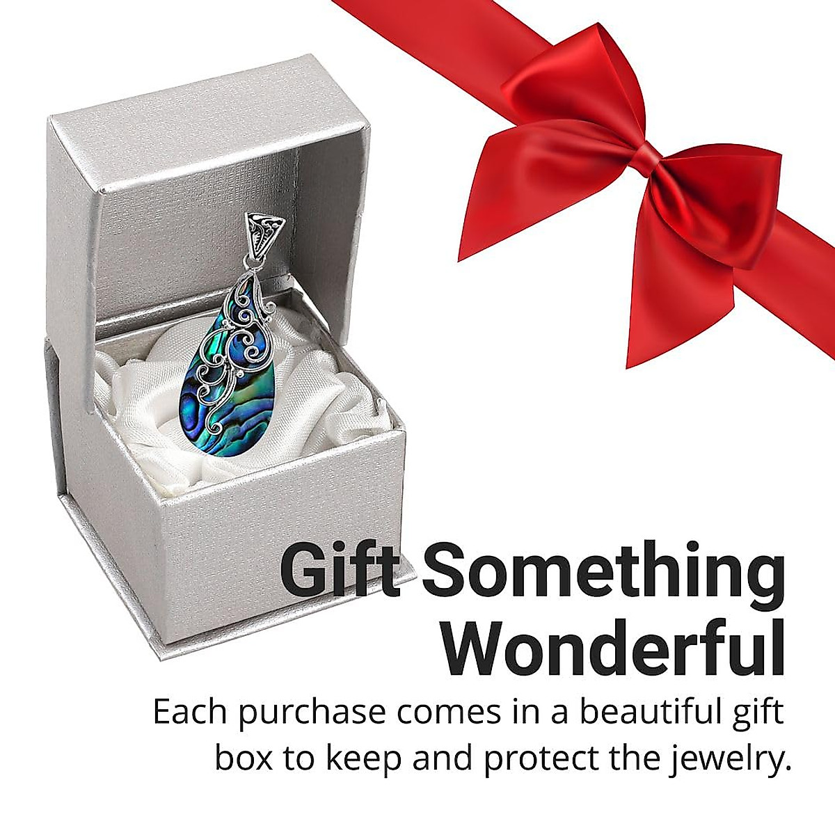 Shop LC Abalone Shell 925 Sterling Silver Fashion Pendant Jewelry Gifts for Women Birthday Gifts