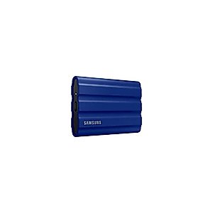 SAMSUNG T7 Shield 2TB, Portable SSD, up to 1050MB/s, USB 3.2 Gen2, Rugged, IP65 Rated, for Photographers, Content Creators and Gaming, External Solid State Drive (MU-PE2T0R/AM, 2022), Blue