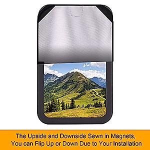 2Pack RV Door Window Cover Sun Shade 25"x16", Camper Privacy Window Screen for Entrance House Travel Trailers Windows Skylight Cover