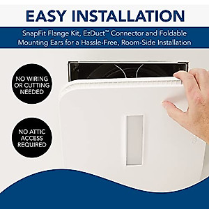 Broan-NuTone AR110LKVV SurfaceShield Vital Vio Powered Exhaust Vent LED White Light & Violet Light, 110 CFM, White