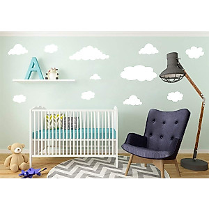 Easu Clouds Wall Decal Wall Stickers Peel and Stick Removable Wall Stickers Kids Room Decals Nursery Decor