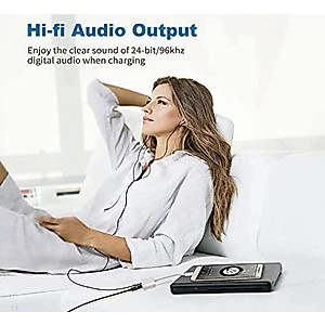 3 in 1 Lightning to 3.5mm Jack Headphone Adapter Earphone Jack Audio and Charging Adapter Headphone Splitter Compatible for iPhone 13 12 11 SE XS XR X 8 7 and iPad