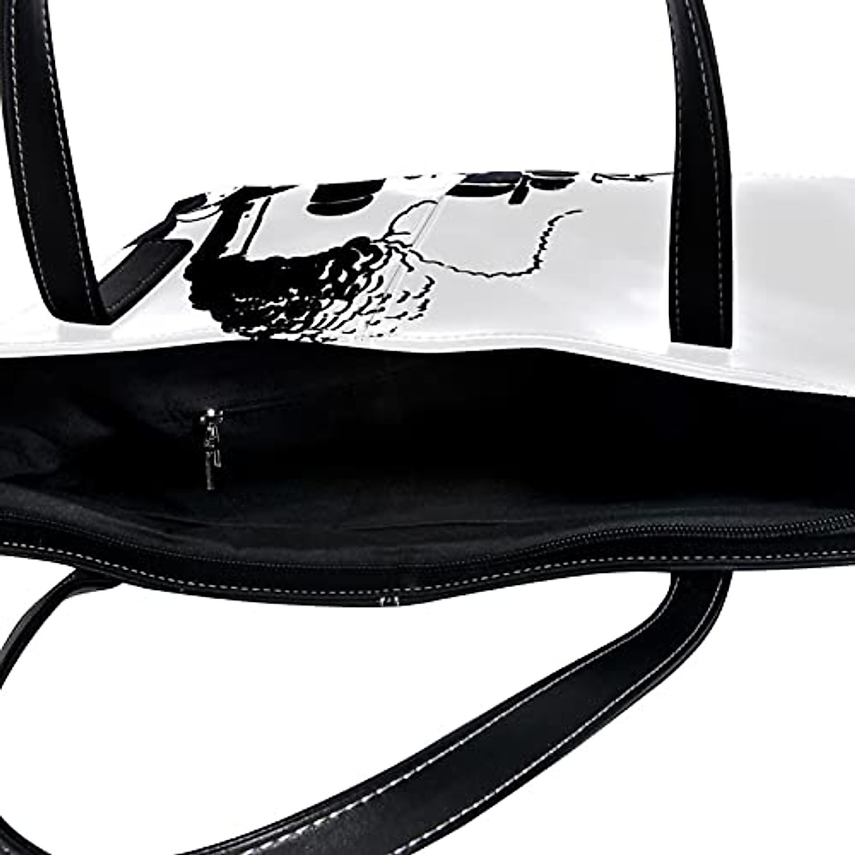 Tote Shoulder Bag for Women, Large Leather Handbags for Travel Work Beach Outdoors Old Black Train