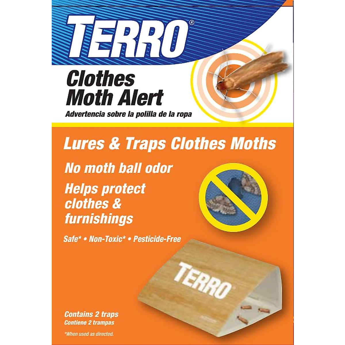 Safer Brand T720 Terro Clothes Moth Alert Traps-T720, 1-Pack