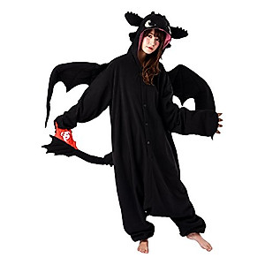 SAZAC Kigurumi - How to Train Your Dragon - Toothless - Onesie Jumpsuit Halloween Costume