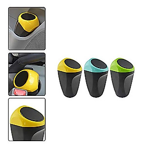 Daliuing Trash Can Wastebasket Car Trash can Recycling Bins for Bathrooms, Kitchens, Home Offices, Dorm Rooms