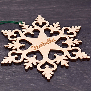 Engraved Christmas Gifts - Christmas Decorations Personalized, Wooden Christmas Decor, Xmas Ornaments, Custom Christmas Tree Ornament