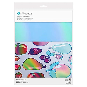 Silhouette America Media-IRD-ADH Iridescent Sticker Paper