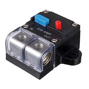 EPLZON 250A Circuit Breaker Resettable Circuit Breaker 250 amp Self Recovery Circuit Breaker Manual Reset Button for Car Audio and Amps Protection