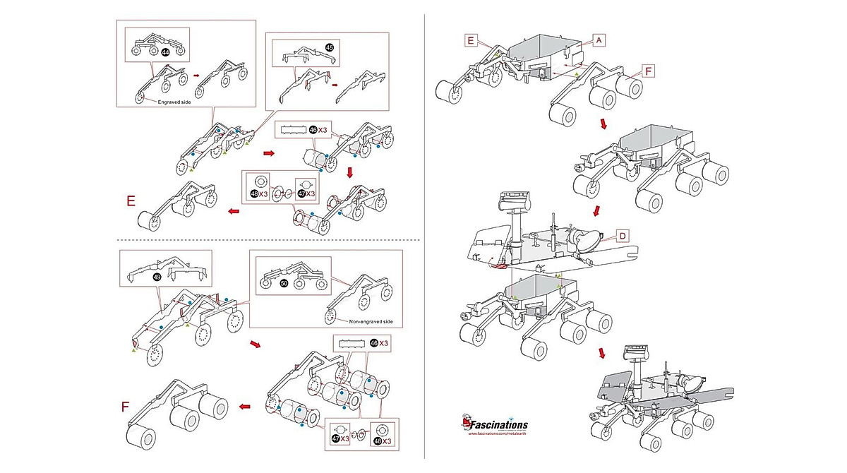 Fascinations Metal Earth Mars Rover 3D Model Kit for STEM Enthusiasts