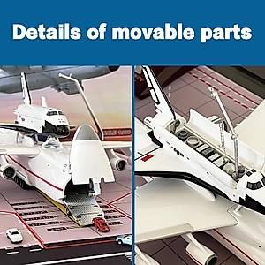 Mahfisj 1:200 Scale AN225 Model Airplane，Openable Cabin, 17-inch Length, Resin Aircraft Model Toy for Gifts and Collections (an225-2)