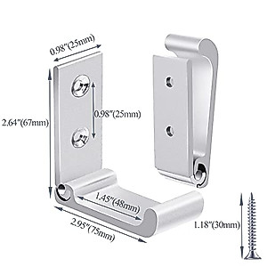 OHIYO Folding Coat Hooks 6pcs Fold Up Wall Hooks No Rust Aluminum Folding Hooks for Hanging Foldable Coat Hooks Wall Mounted Towel Hooks for Bathroom Hooks Wall Headphone Hanger (Matte Silver