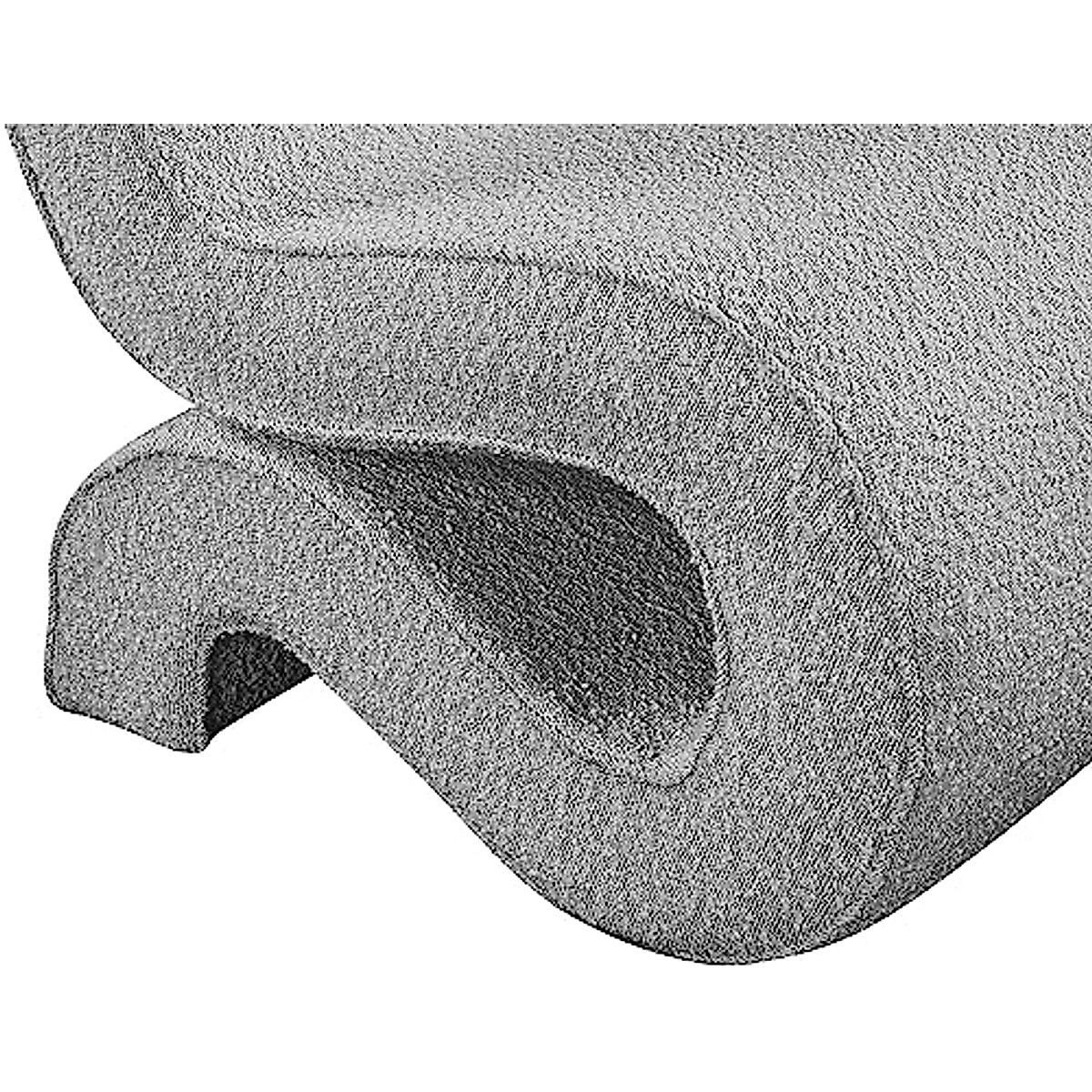 Meridian Furniture 599Grey Desiree Collection Modern | Contemporary Boucle Fabric Upholstered Accent Chair with Rich Grey Boucle Fabric, Curved Design, 22.5" W x 29" D x 28.5" H, Grey