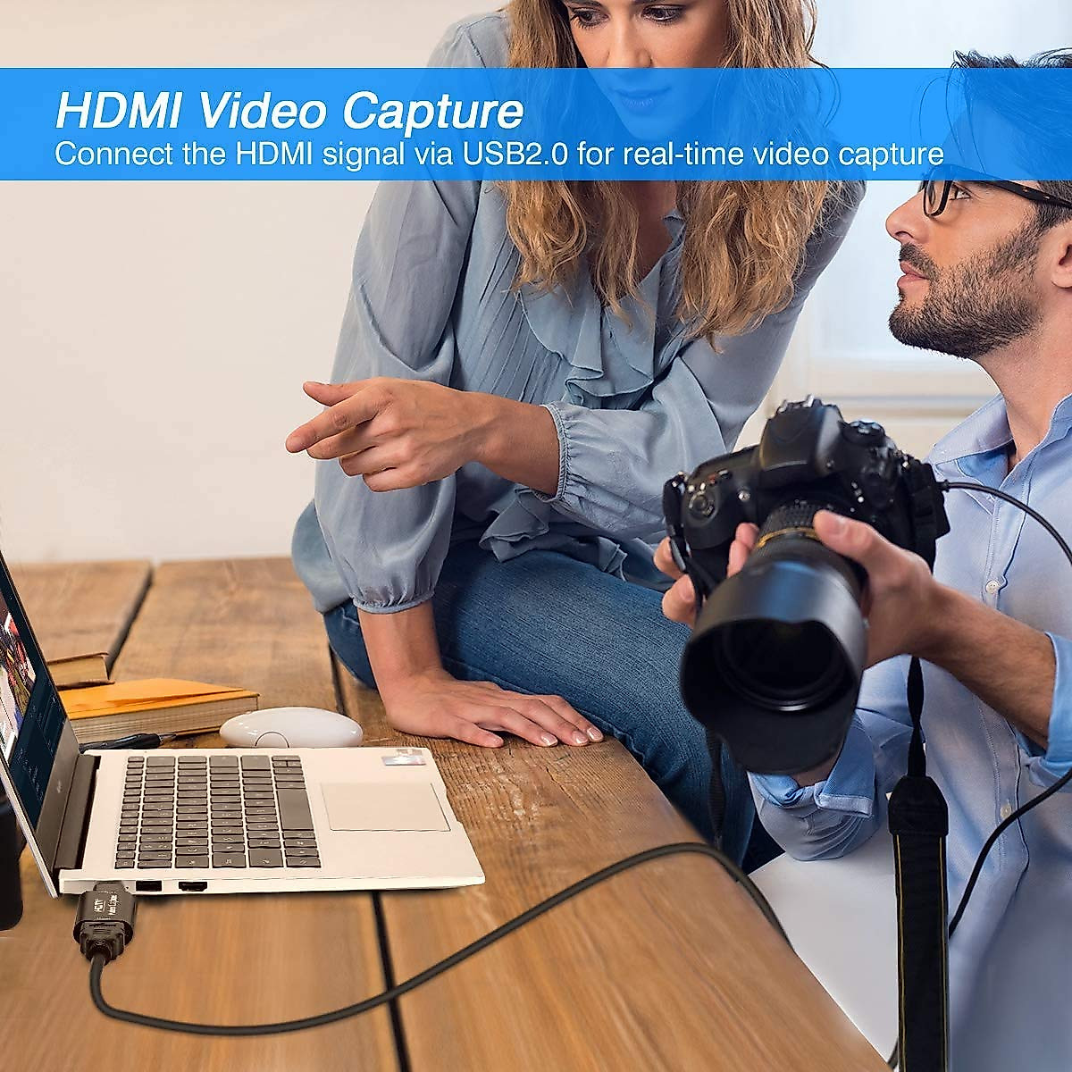 HDMI Video Capture Card, 4K HDMI to USB Capture Card Full HD 1080P 30fps, Record via DSLR, Camcorder, Action Cam for Live Streaming, Compatible with Nintendo Switch, PS4, Xbox One, PC
