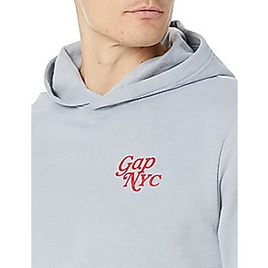 GAP mens Vintage Soft Hoodie Sweatshirt, Crystal Blue Dusk, Small US