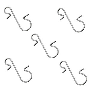 E-outstanding 100pcs Small S Shape Hook Christmas Tree Decorations Silver S Hook Supplies for Home Party