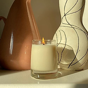 Yield Scarpa Organic Coconut Wax Candle - Palo Santo and Leather Notes - Warm & Woodsy Scented Luxury Candle - Hand Poured in The USA - 50 Hour Burn Time