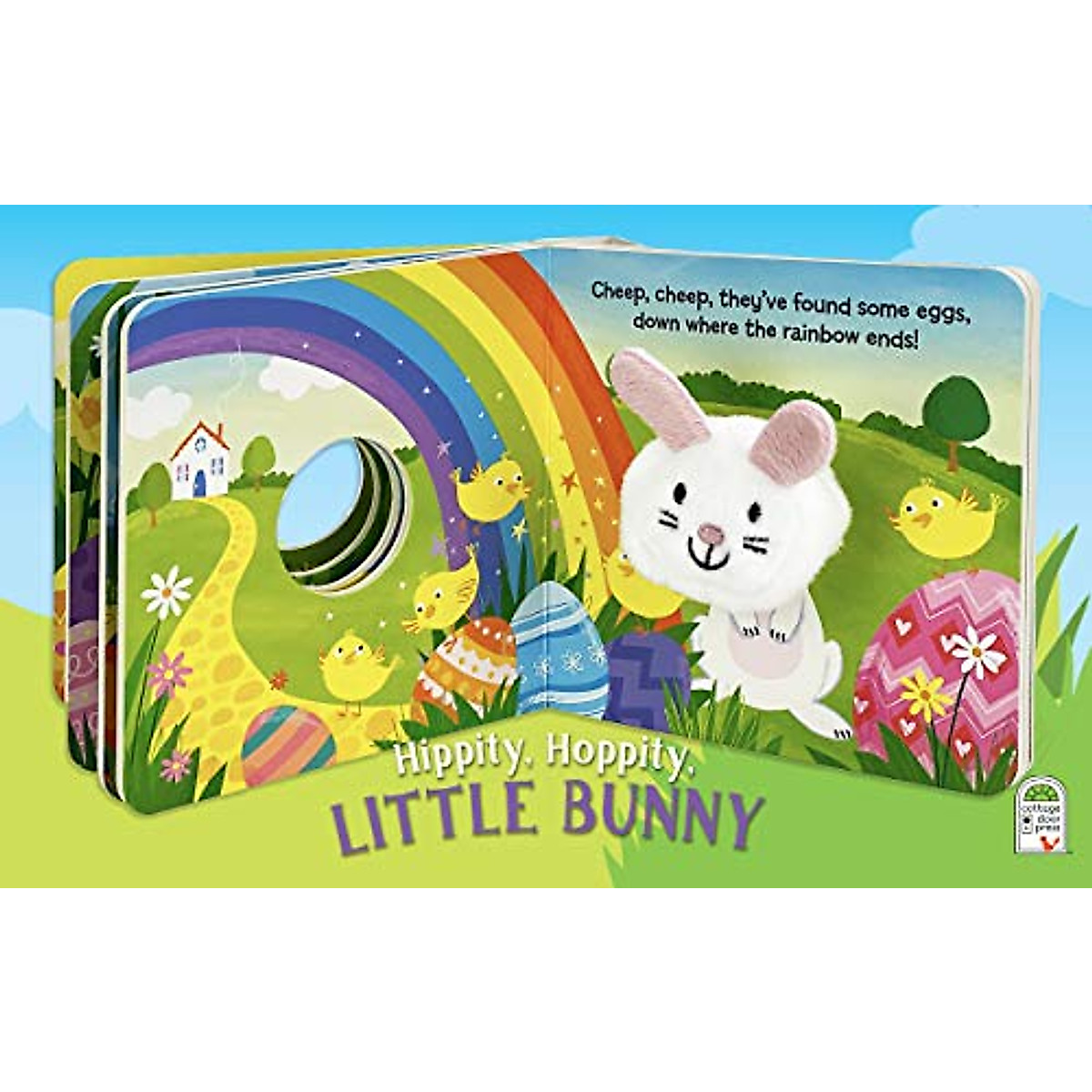 Hippity, Hoppity, Little Bunny - Finger Puppet Board Book for Easter Basket Gifts or Stuffer Ages 0-3