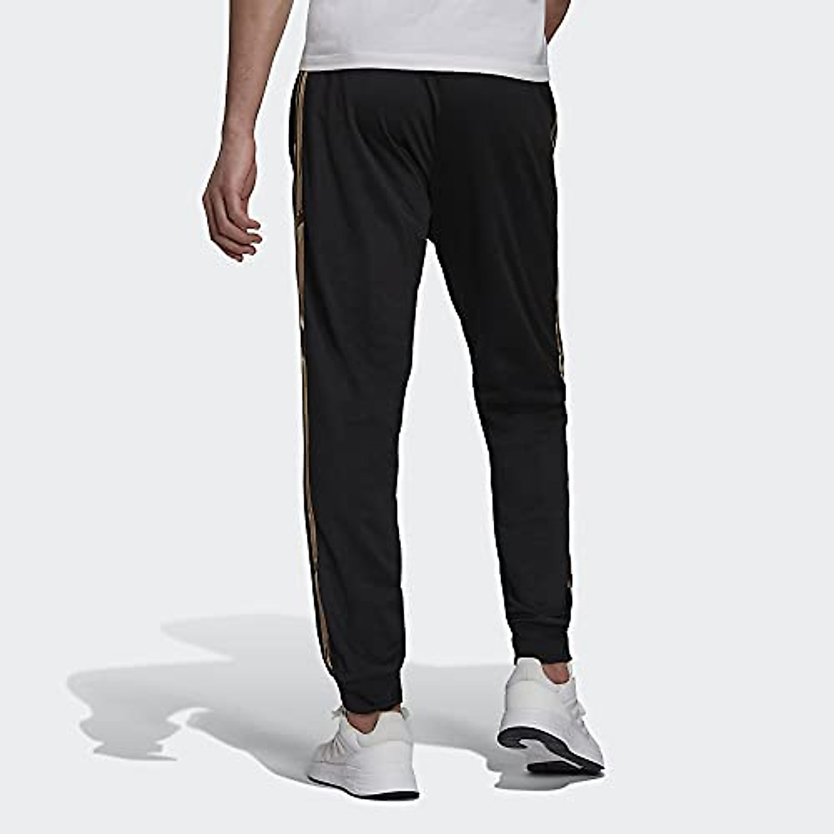 adidas Men's Warm-up Tricot Tapered Camo Track Pant, Black, Medium