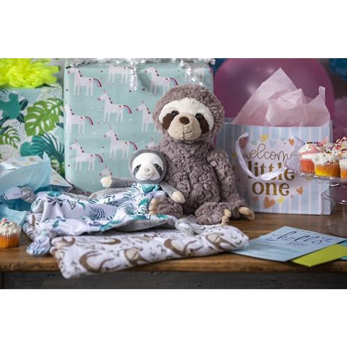 Mary Meyer Grey Putty Stuffed Animal Soft Toy, Sloth, 12-Inches