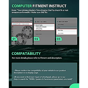 SCITOO 4X 8x170 2 inch Wheel Spacers 8x170mm 8 Lug 14x1.5 Studs 130mm Compatible with for F-250 for F-350 Super Duty