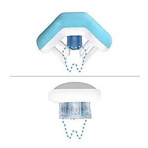 Frida Baby Triple-Angle Toothhugger Training Toothbrush for Toddler Oral Care, Blue