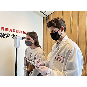 SkinDfense K3 Plus Advance Automatic Temperature Monitor – Infrared Machine with Floor Stand – Non Contact Digital Forehead Scanner System for Adults & Children