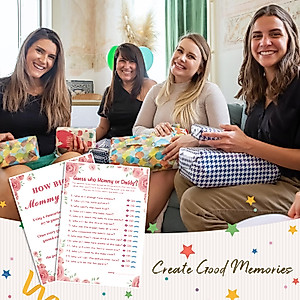 Baby Shower Games for Girl-8 Games,Fun and Easy to Play,Includes Baby Shower Bingo,Price is Right,Guess Who Mommy or Daddy,Word Scramble,Prediction and Advice,How Big is Mommys Belly,Pacifier Hunt