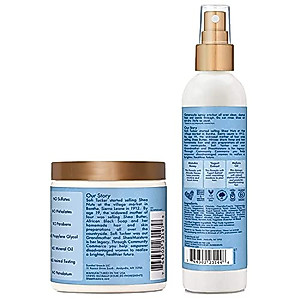 Shea Moisture Manuka Honey & Yogurt Hydrate + Repair Combo Kit, Multi-Action Leave-In Conditioning Spray Bundled with Protein-Strong Treatment, Deep Conditioning for Hair, 8 oz ea.