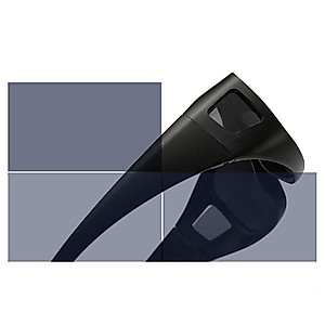 DOKOMUCHOS Super Dark Black Lens Fit Over Wraparound Sunglasses UV Protection Shades Migraine Sensitive Eyes Sunglass (Black, Black)