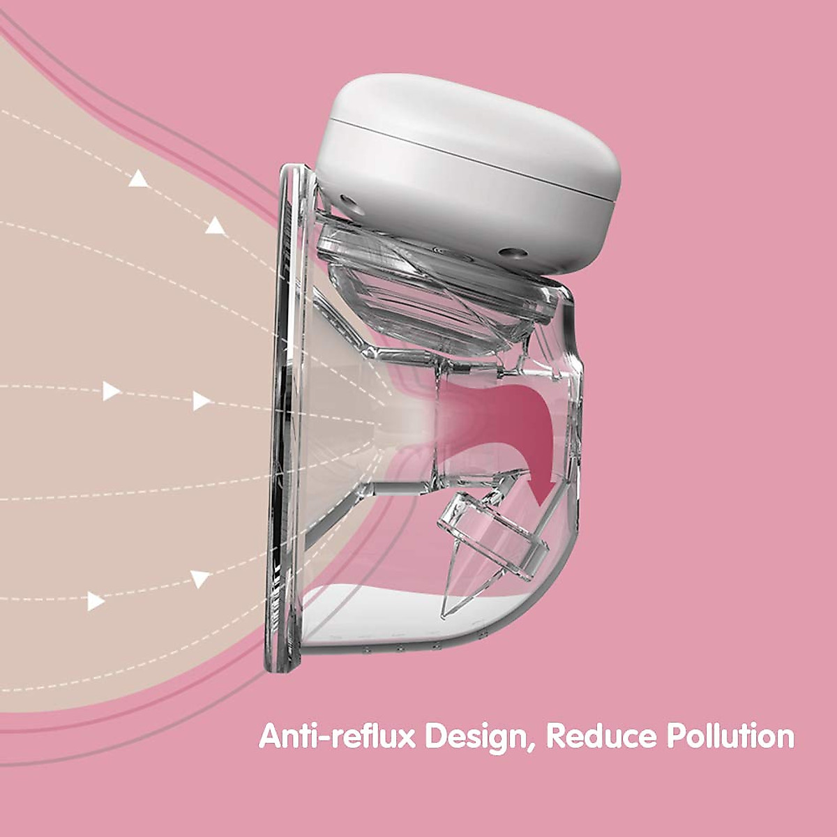 2Pcs Hands-Free Breast Pumps Wearable Electric Breastpump Portable Comfort Breastfeeding Pump 3 Modes 9 Suction Levels Rechargeable Wireless Milk Collector (24mm Nipple Diameter)