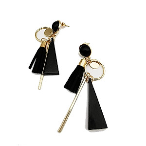 Seaberila 9 Pairs Statement Drop Dangle Earrings Gold Stud Earrings for Women Acrylic Earrings