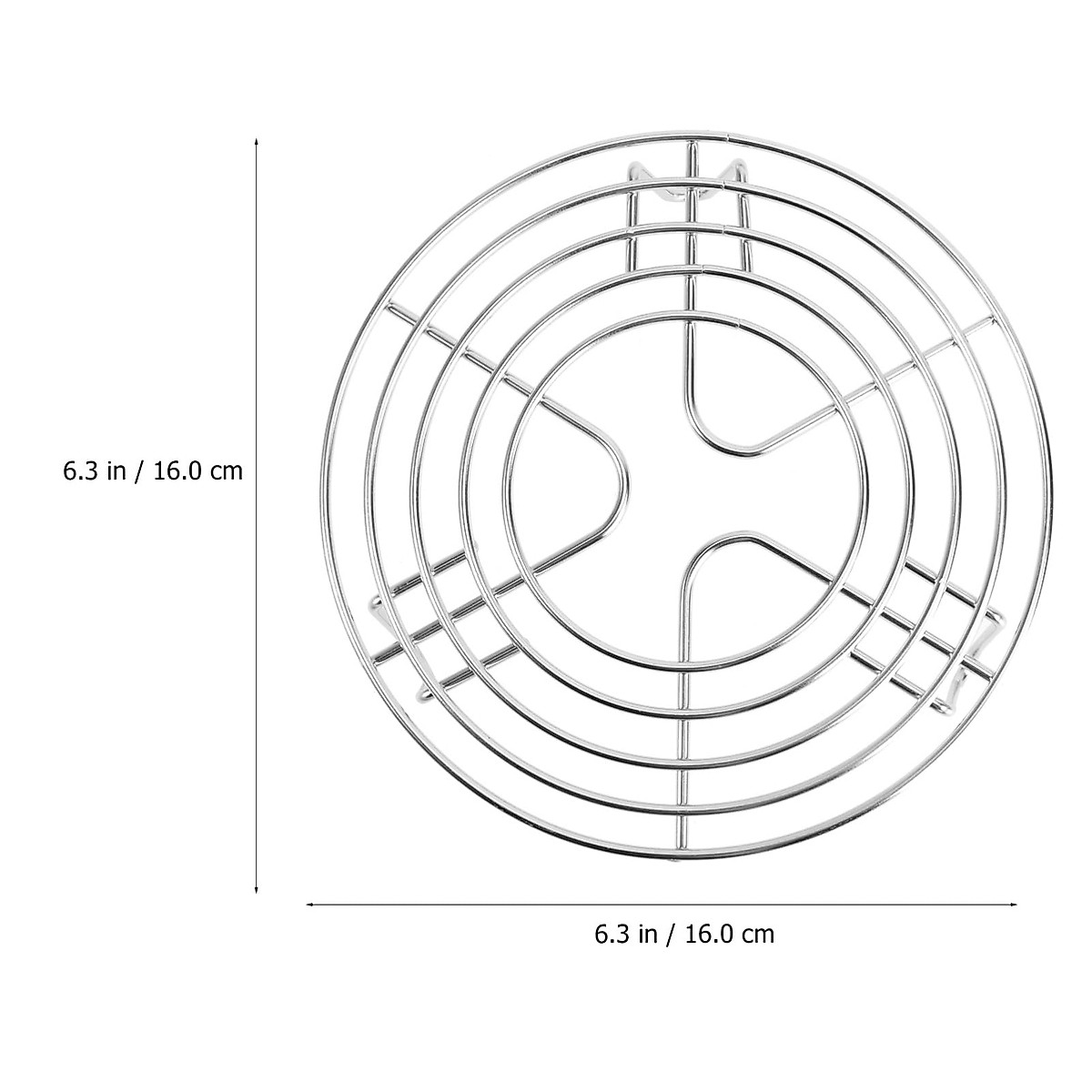 Housoutil Egg Steamer Rice Cooker Stainless Steel Microwave Pressure Cooker Wire Baking Rack Cooking Steaming Rack Egg Cooking Rack Steamer Pot Round Cooking Steam Rack Baking Steam Holder