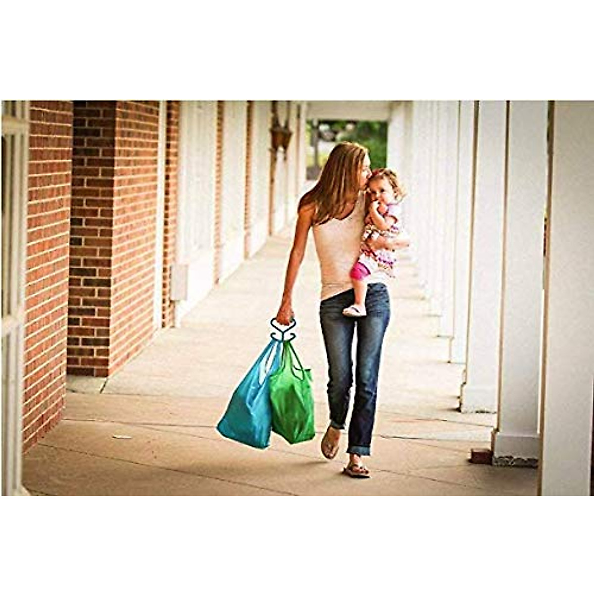 Mighty Handle. The Original All-Purpose Holder and Carrier. Holds Up To 50 Pounds of Groceries, Dry Cleaning, Paint Cans and other Hard to Carry Things (2 pack, Made in USA)