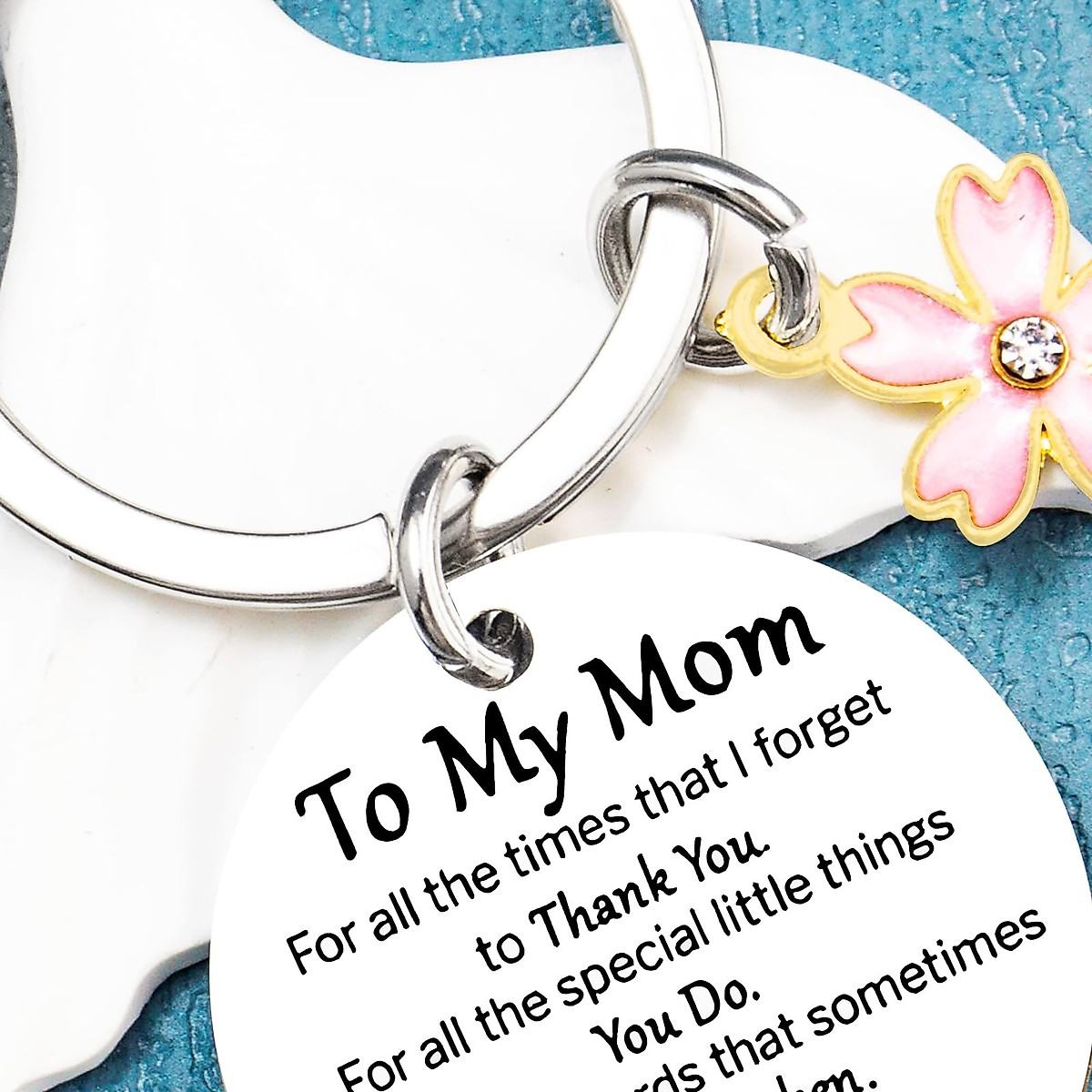 Mothers Day Keychain Gifts for Mom from Daughter Mom Gifts Best Mom Birthday Gift Ideas Christmas Valentines Day Gift for Mom Stepmom Great Mother Gifts To My Mom Keyring