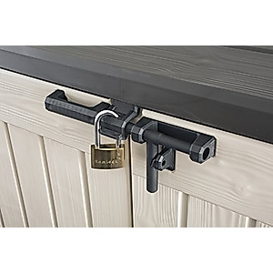 Keter Store-It-Out MAX 4.8 FT X 2.7 FT Durable Outdoor Storage Shed Made from Weather Resistant Resin 42 Cubic Feet Beige/Brown