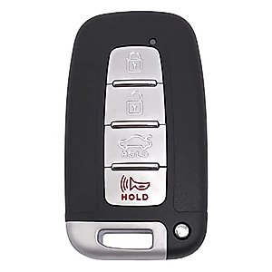 vurbemes 4 Buttons Replacement Key Fob fit for 2010 2011 2012 2013 2014 2015 Hyundai Sonata Elantra Genesis Veloster Kia Optima Smart Keyless Entry Key Fob (SY5HMFNA04)