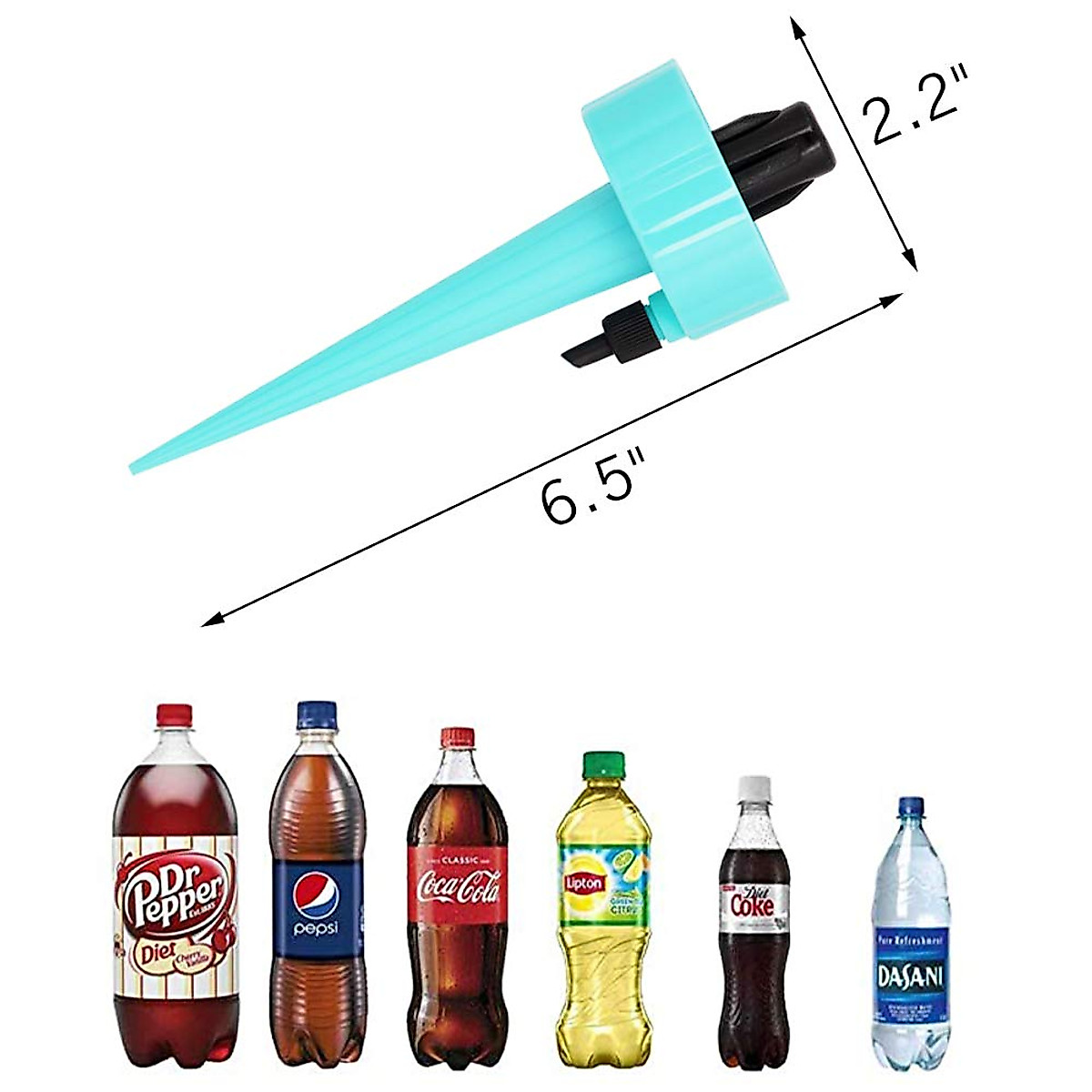 Kingwora Plant Self Watering Devices - 12 Pack Automatic Irrigation Equipment Plant Water with Slow Release Control Valve, Adjustable Water Volume Drip System for Home and Vacation Plant Watering