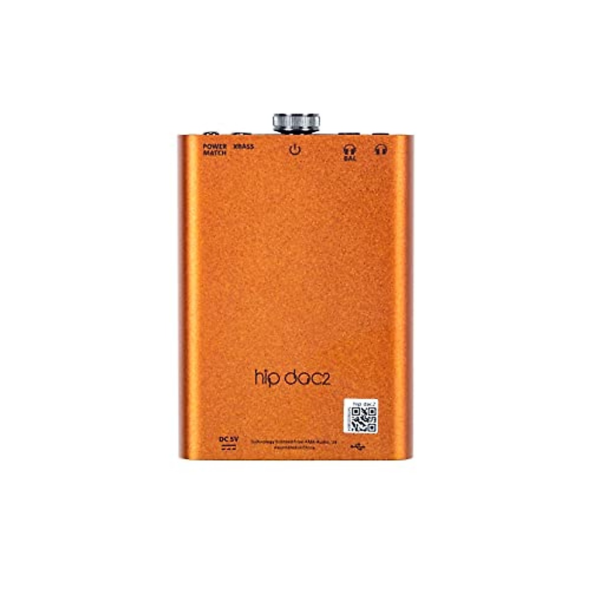 iFi Hip-dac2 - Portable Balanced DAC Headphone Amplifier for Android, iPhone with USB Input Only/Outputs: 3.5mm Unbalanced / 4.4mm Balanced – MQA Decoder