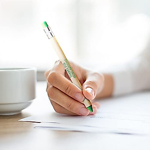 Cheersville 5 Pack of Pencil Lookalike Pens With Motivational Quotes - Ballpoint Black Ink Teacher Office Supplies Teamwork Environmentally Friendly and Biodegradable - Gift for Employee