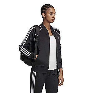 adidas Originals womens Superstar Track Primeblue Jacket, Black/White, Medium US