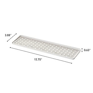YAMAZAKI Sink Home Glass Plastic | Drainer Tray, One Size, White