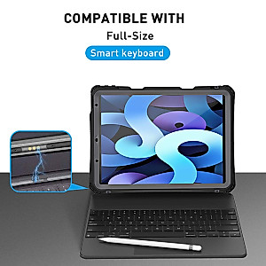AICase iPad Air 4th Gen/5th Gen, 2020/2022, 10.9 inch,IP68 Waterproof, Dustproof, Shockproof Case Cover with 360 Full-Body Protection, Lanyard and Kickstand