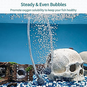 Pawfly Aquarium 0.8 Inch Air Stone Ball Bubble Diffuser Release Tool for Nano Air Pumps Small Buckets and Fish Tanks, 10 Pack