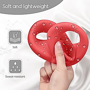 FINPAC 3-Pack VR Face Cover Set for Quest 2, Sweatproof Silicone Face Cushion Mask for Quest 2 Virtual Reality Headset (Gray+Red+Blue)