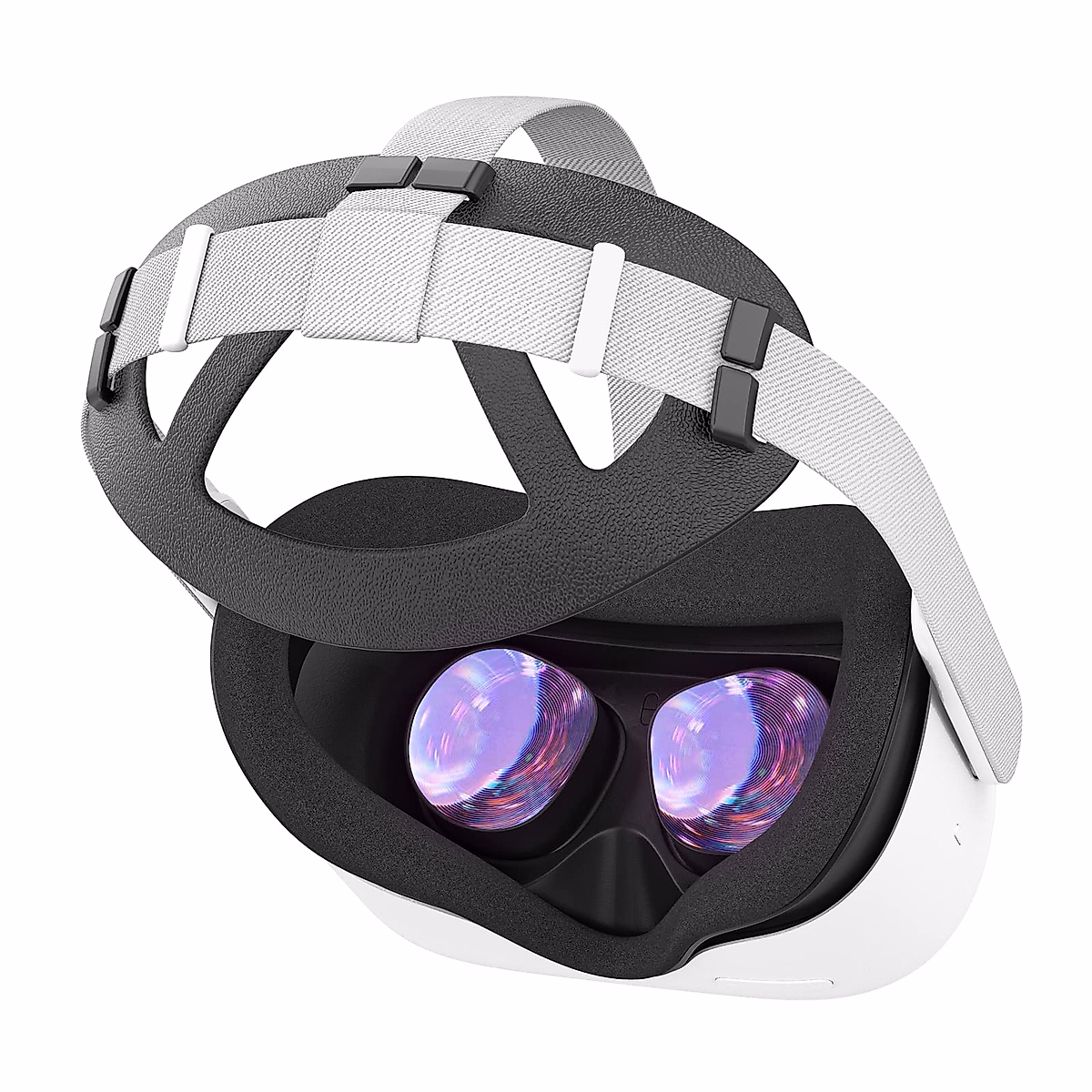 Head Back Padding for Oculus Quest 2, Gravity Pressure Balance Cushion Comfortable Soft TPU Pad for VR Head Strap, Non-Slip Head Protector VR Accessories